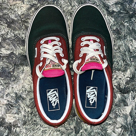 Vans | Shoes | Low Top Vans Colors Mustard Yellow Navy Blue Neon Pink ...